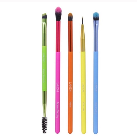 Lavish | Makeup | Nwt Lavish 5 Piece Neon Eye Essential Brush Set ...